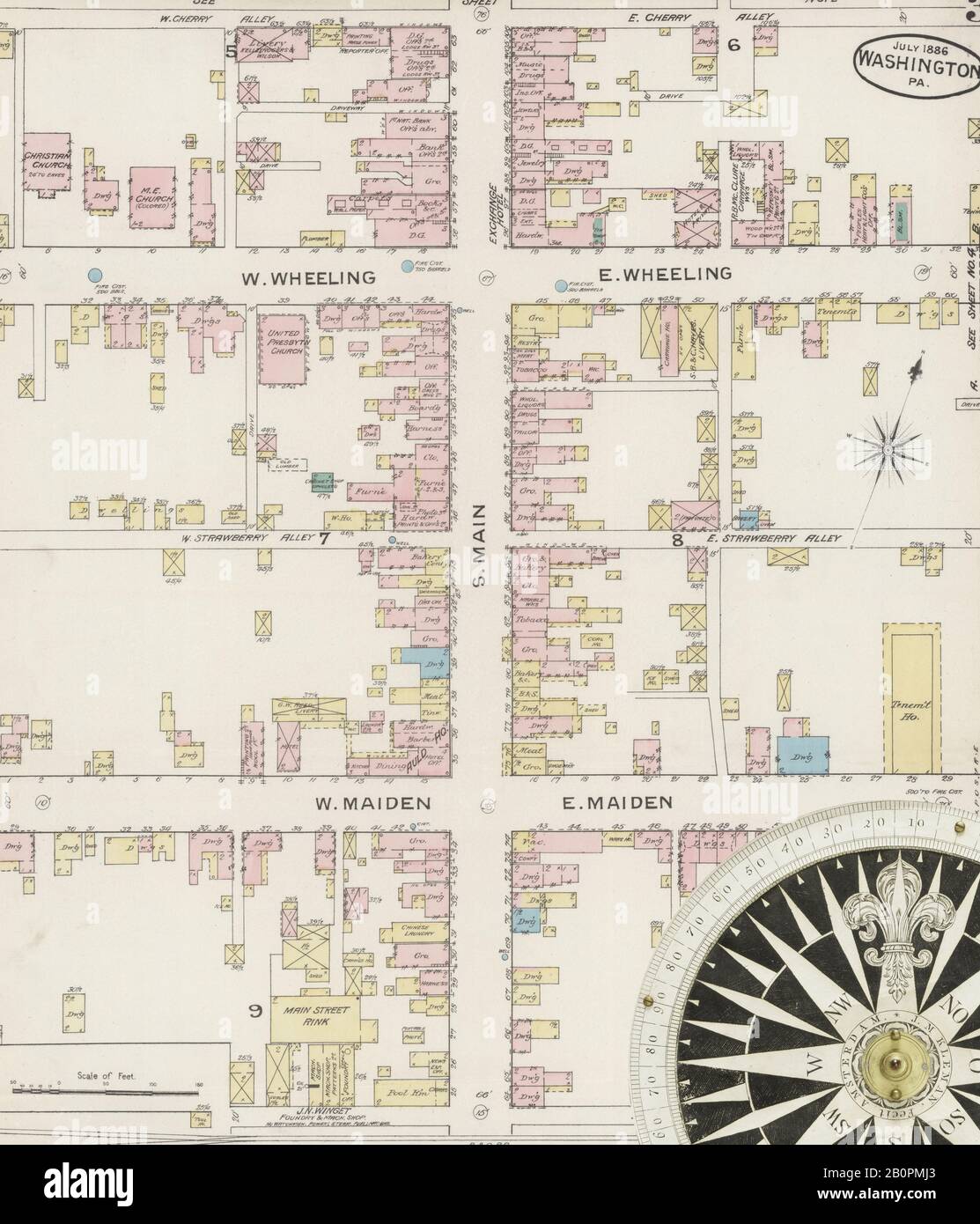 Map of washington hi-res stock photography and images - Alamy