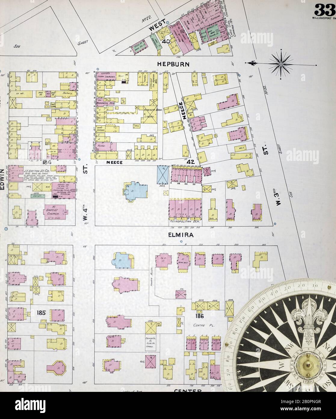 City Street Map Of Williamsport Pa Williamsport, PA To Elmira, NY