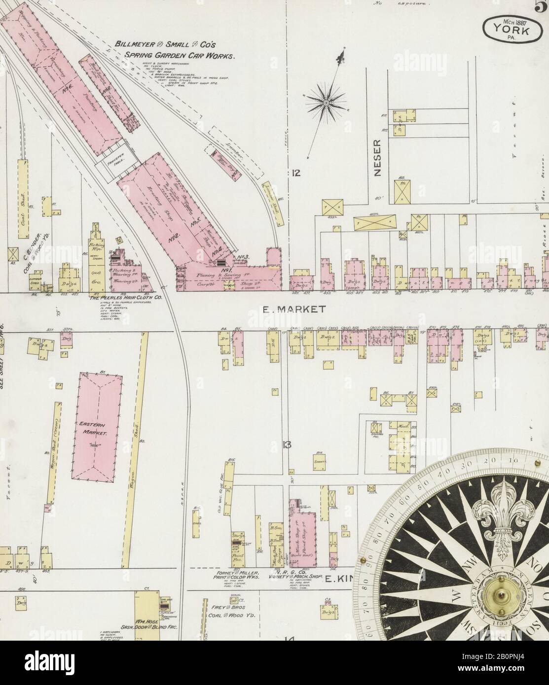 Map of york hi-res stock photography and images - Alamy