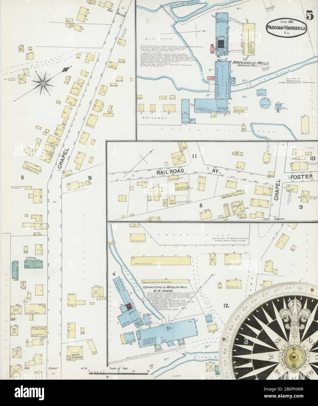 Image 5 of Sanborn Fire Insurance Map from Pascoag, Providence County ...
