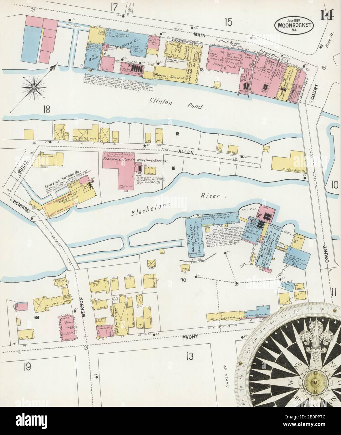 Map of woonsocket hi-res stock photography and images - Alamy