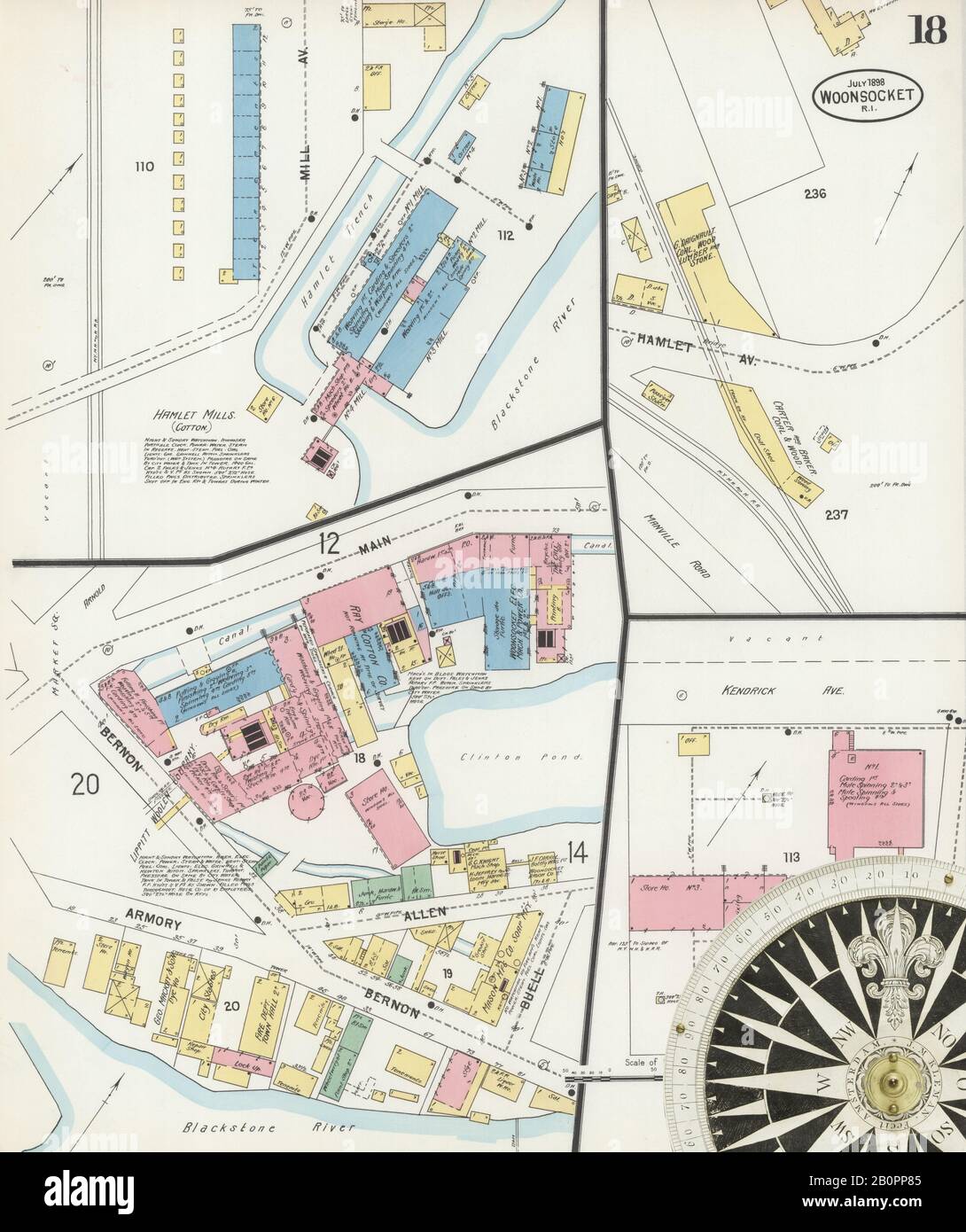 Map of woonsocket hi-res stock photography and images - Alamy