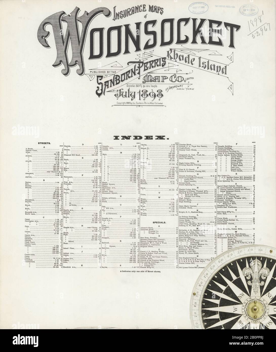 Map of woonsocket hi-res stock photography and images - Alamy