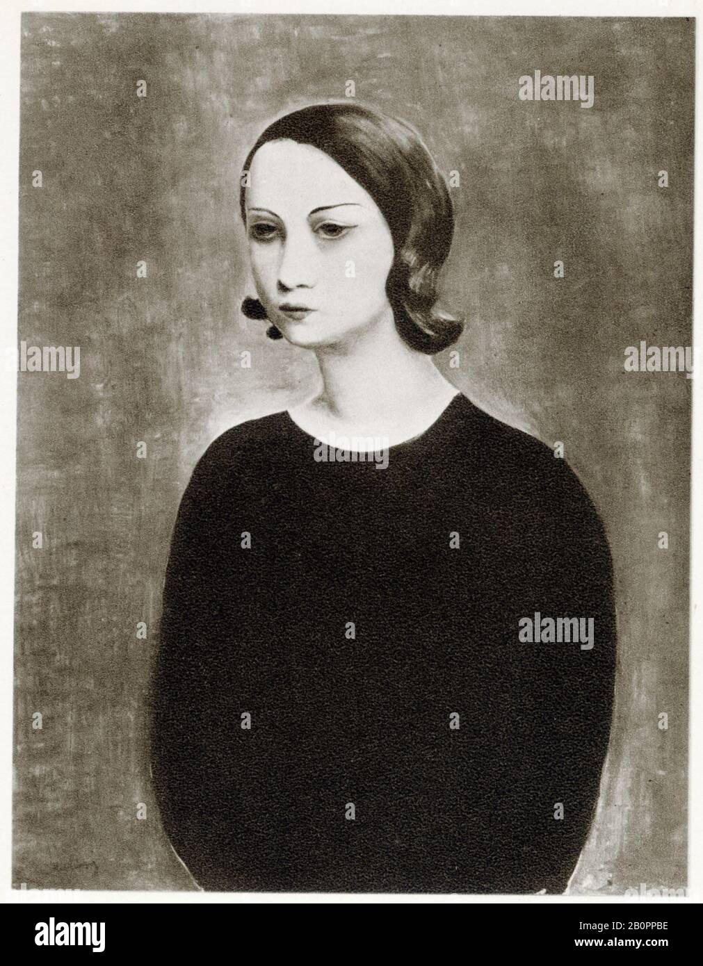 Moïse Kisling ( 1891-1953). Jeune fille au corsage noir. 1930 Stock Photo - Alamy