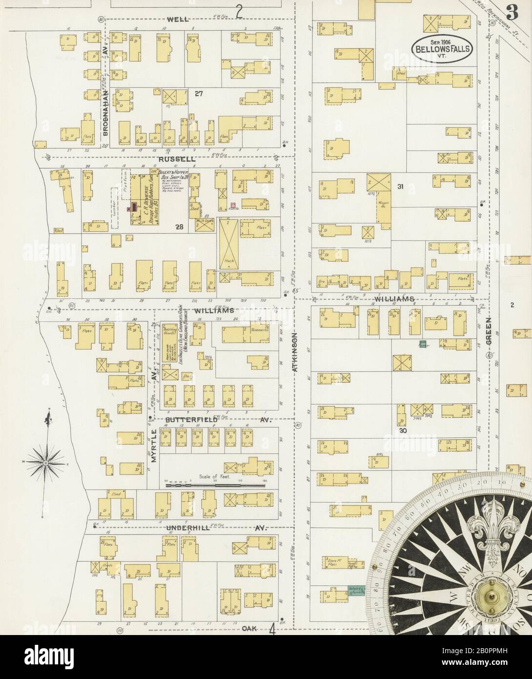 Map of bellows falls hi-res stock photography and images - Alamy