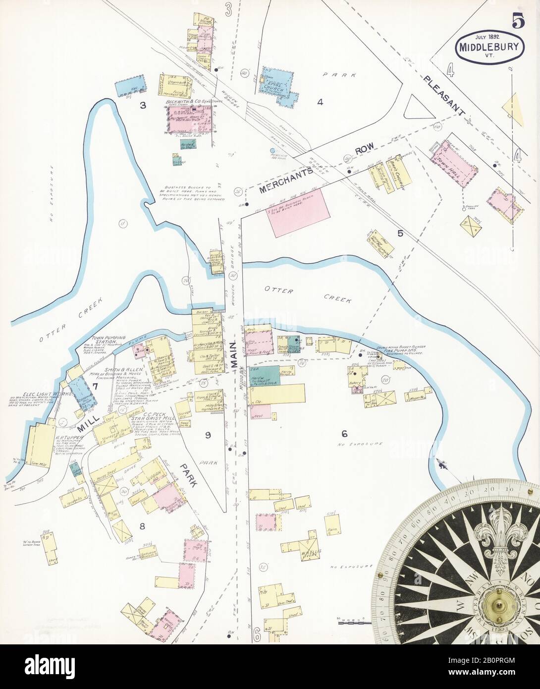 Map of middlebury hi-res stock photography and images - Alamy