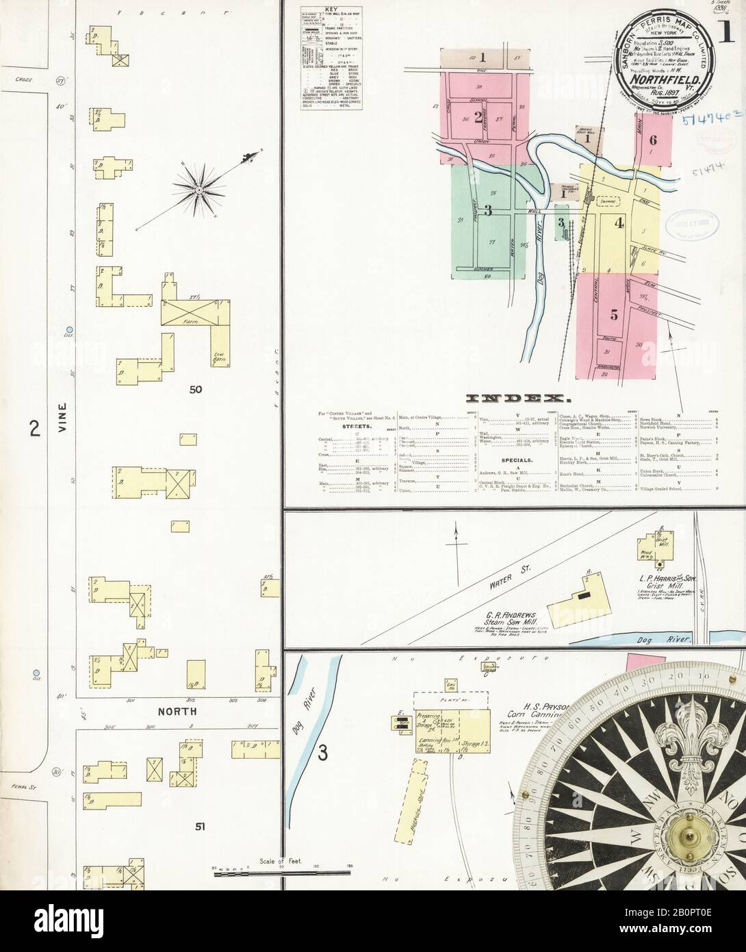 Northfield map hi-res stock photography and images - Alamy