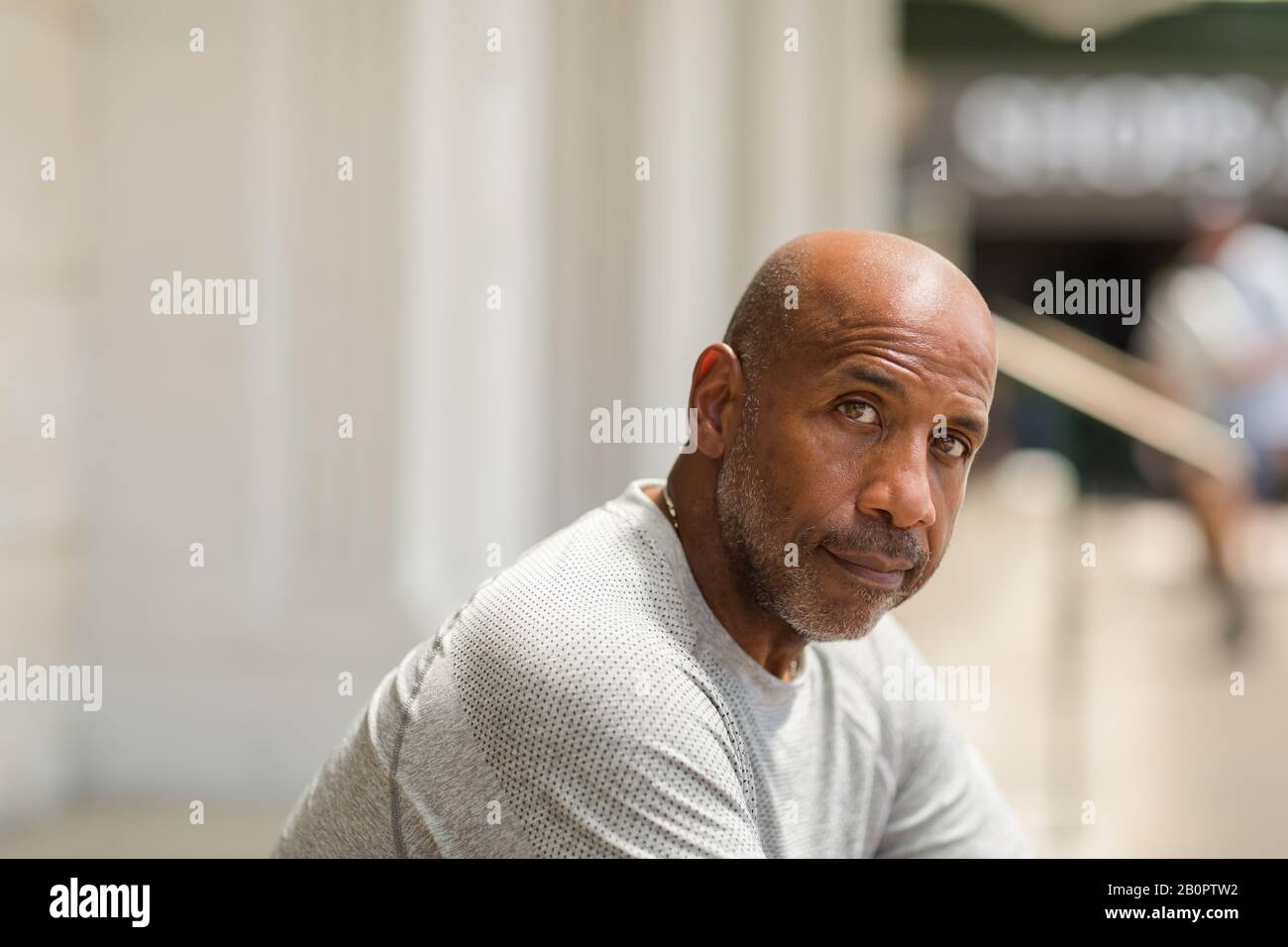 African American man with a concerned look Stock Photo - Alamy