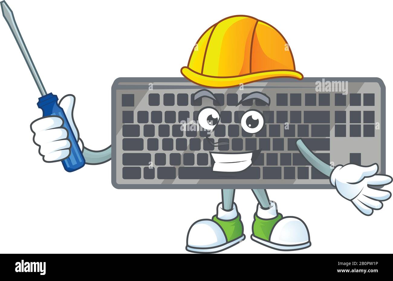 Operated by workman Stock Vector Images - Alamy