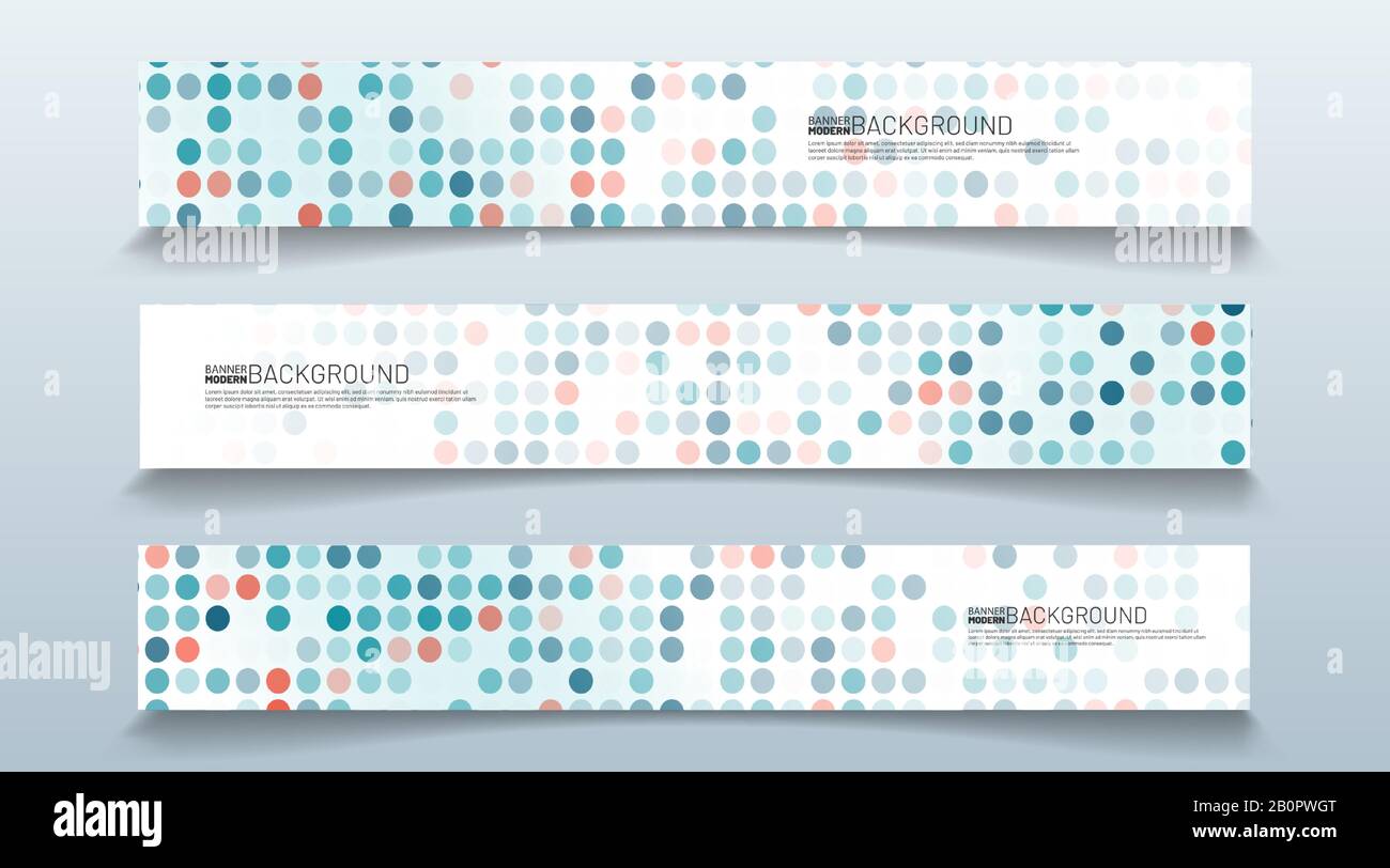 set rectangular banner background. modern abstract vector design Stock ...