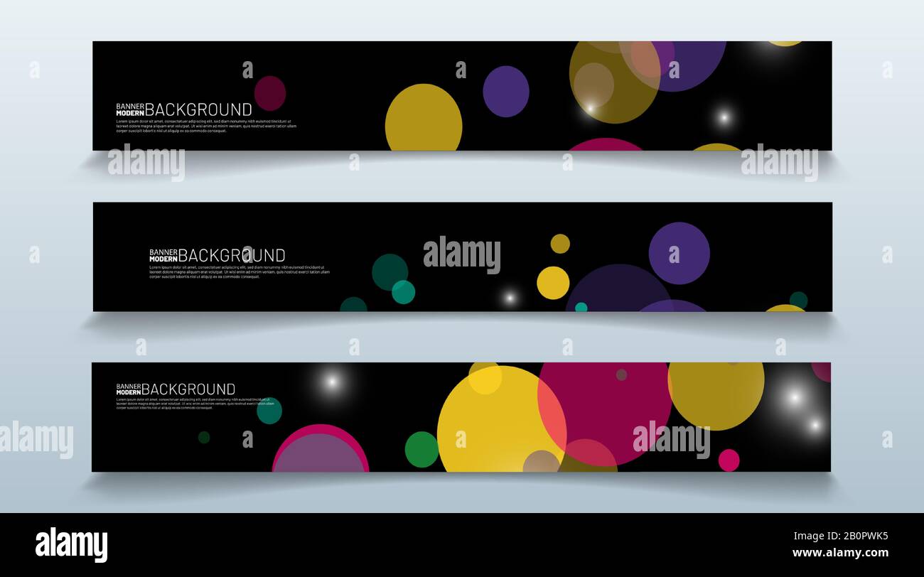 set rectangular banner background. modern abstract vector design Stock Vector Image & Art - Alamy