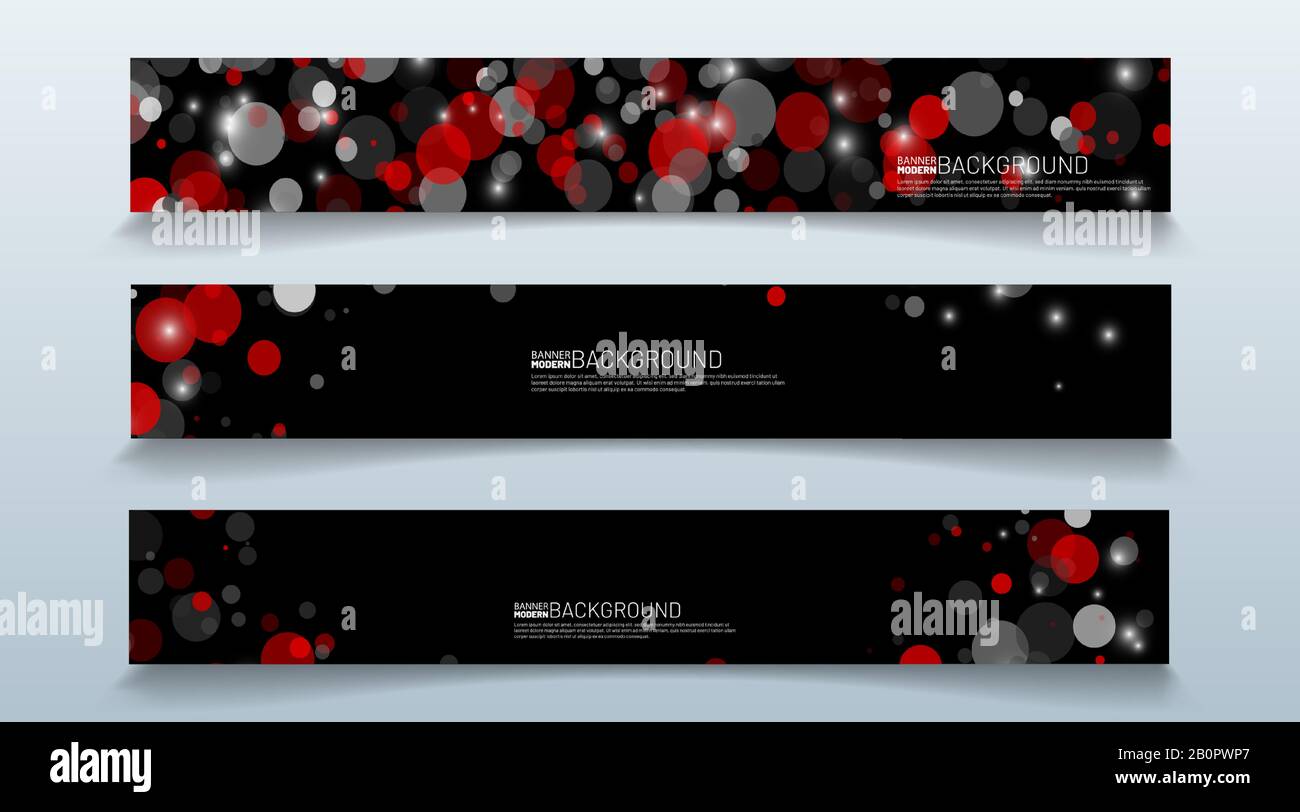 set rectangular banner background. modern abstract vector design Stock Vector Image & Art - Alamy