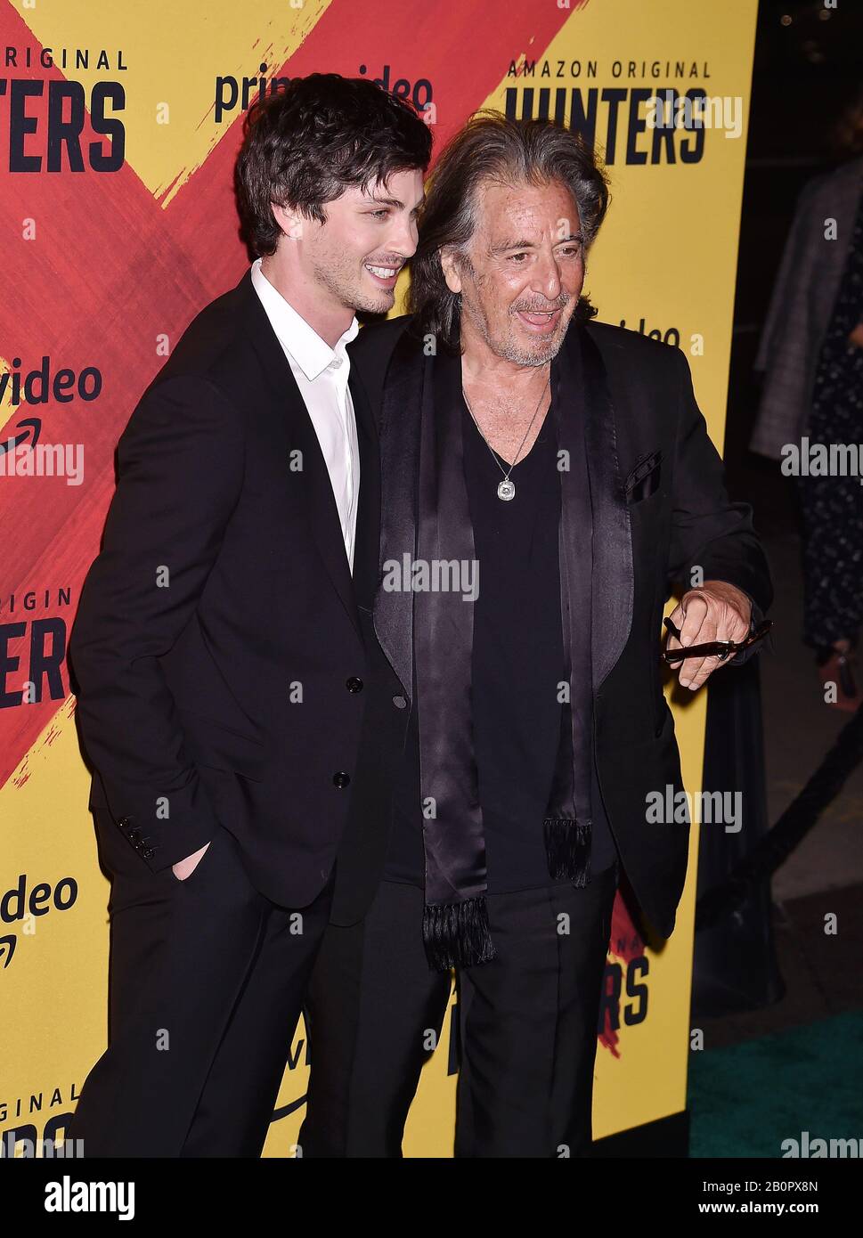 LOS ANGELES, CA - FEBRUARY 19: Logan Lerman (L) and Al Pacino attend ...
