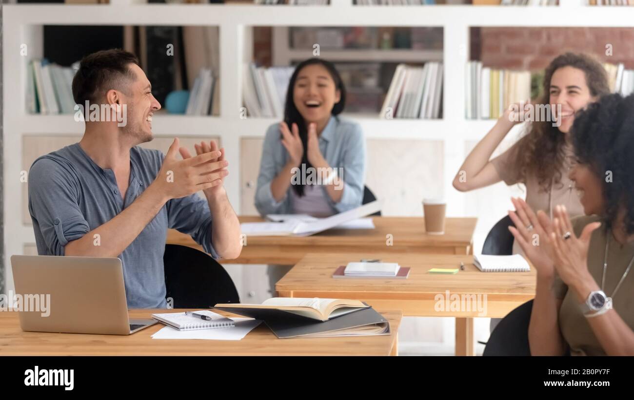 Students celebrating exam success hi-res stock photography and images ...