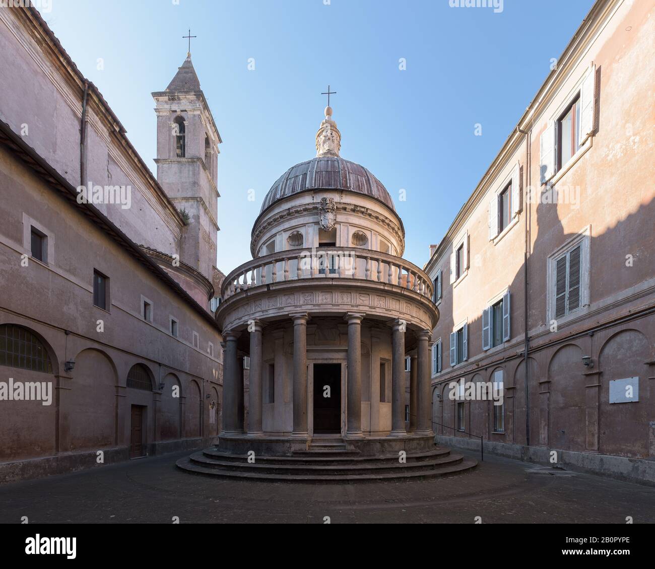 Bramante's Tempietto in San Pietro in Montorio, Rome, Italy Stock Photo ...