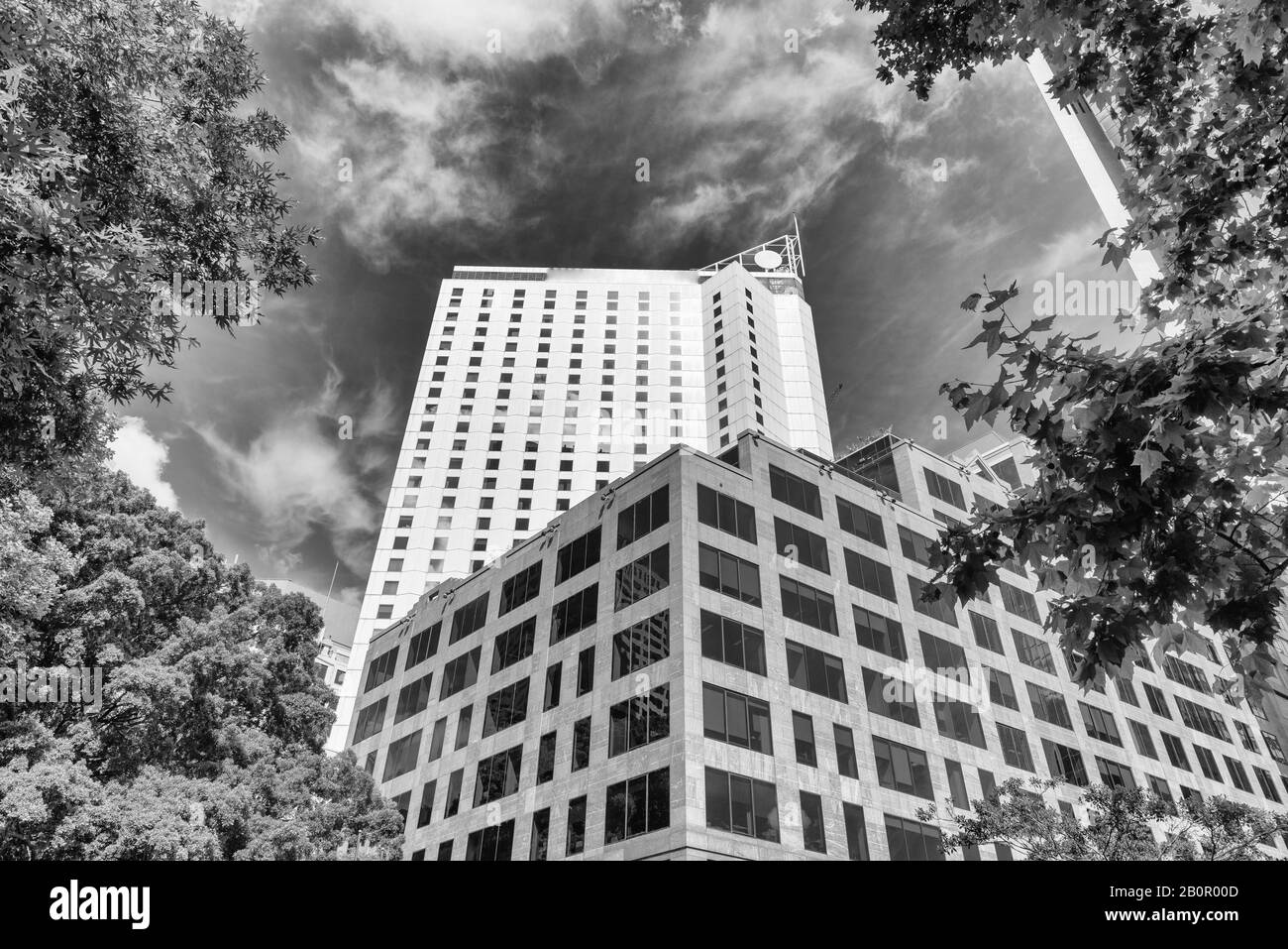 Sunny view beautiful building Black and White Stock Photos & Images - Alamy