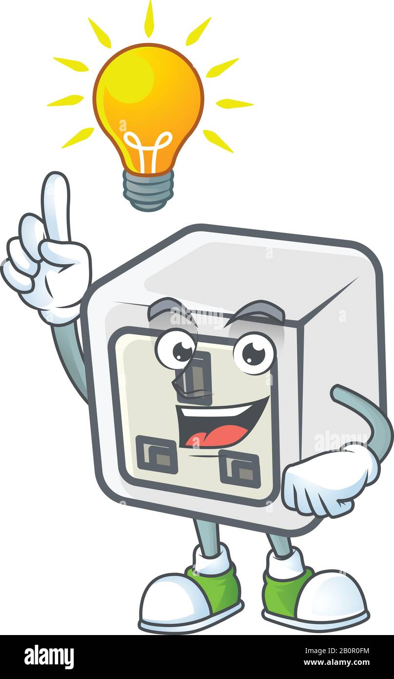 Cartoon illustration electrical plug idea Cut Out Stock Images ...