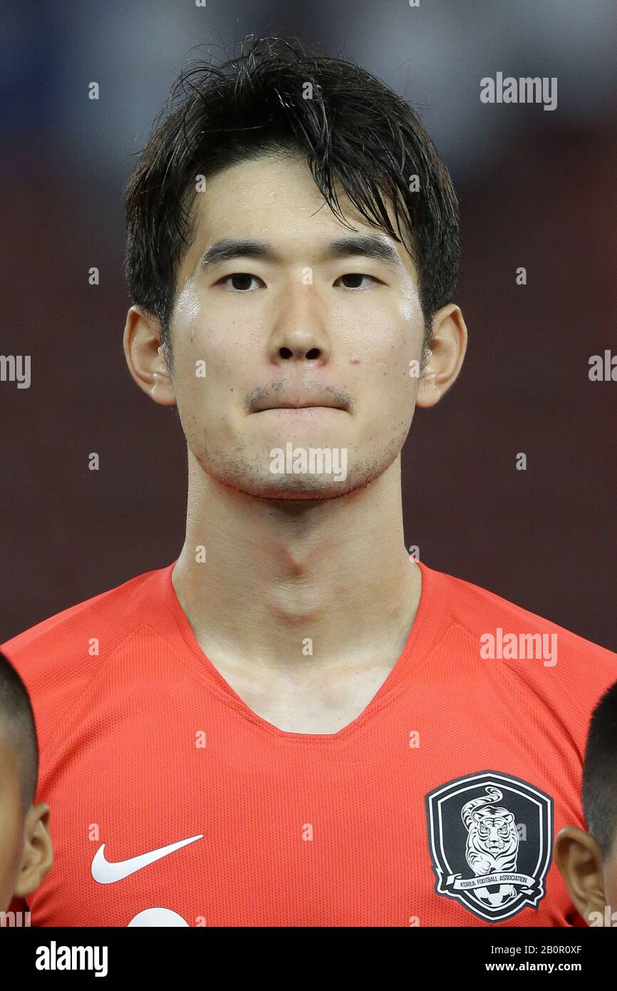 Bangkok, Thailand. 26th Jan, 2020. South Korea's Kim Jin-Gyu before the AFC U-23 Championship ...