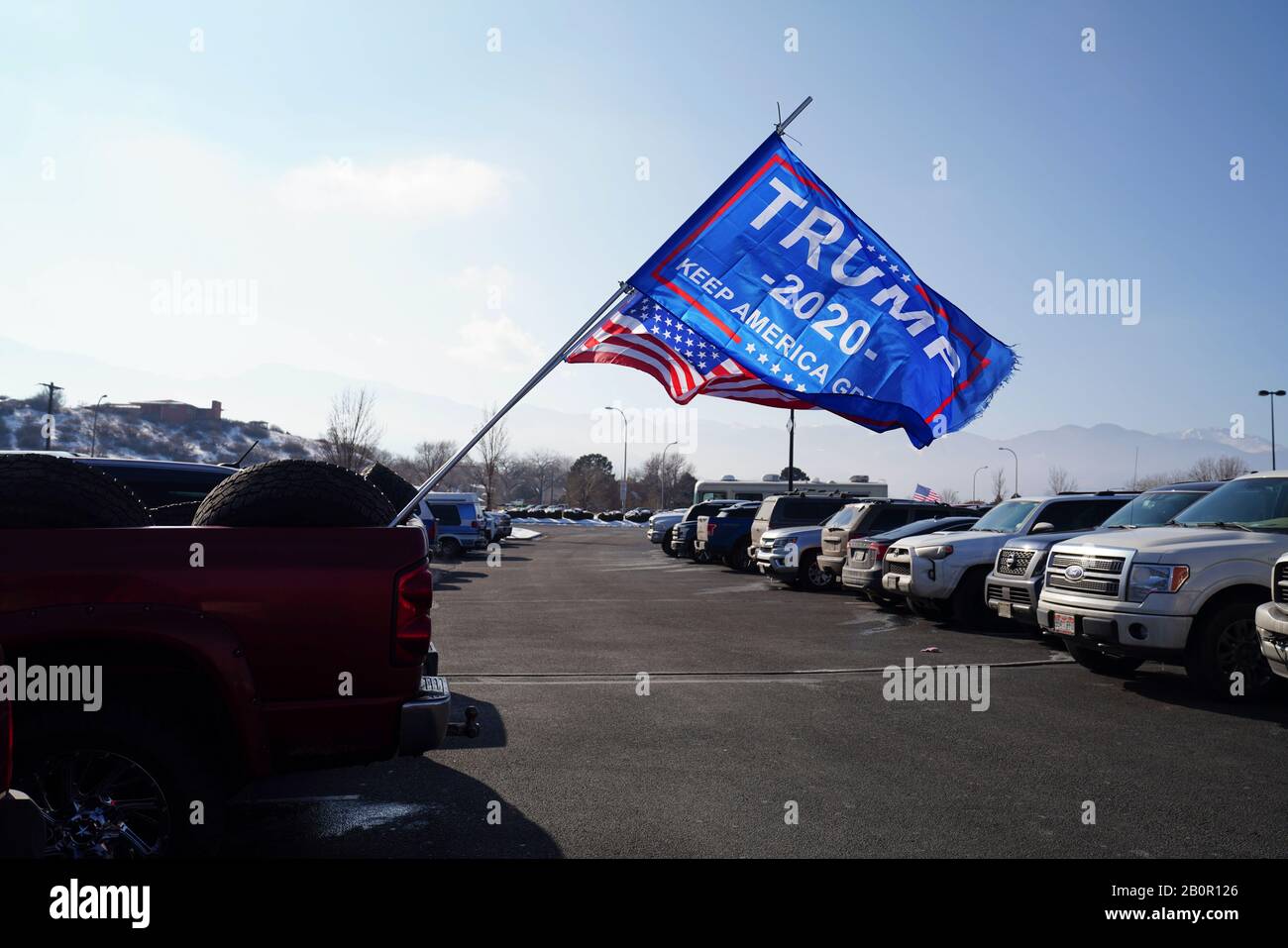 United states flags rally hi-res stock photography and images - Alamy
