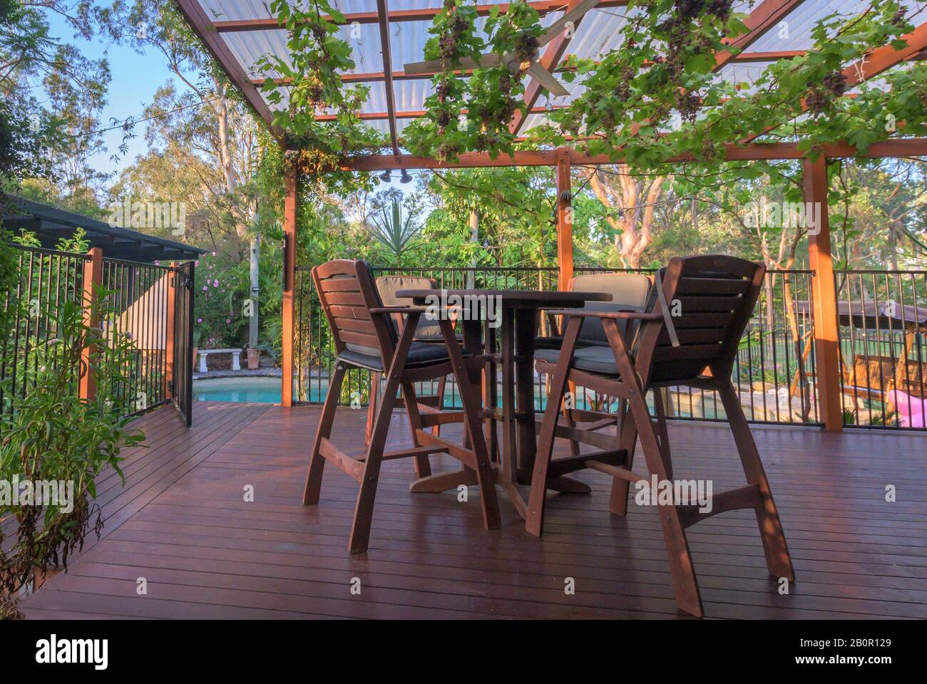 Open gate swimming pool hi-res stock photography and images - Alamy