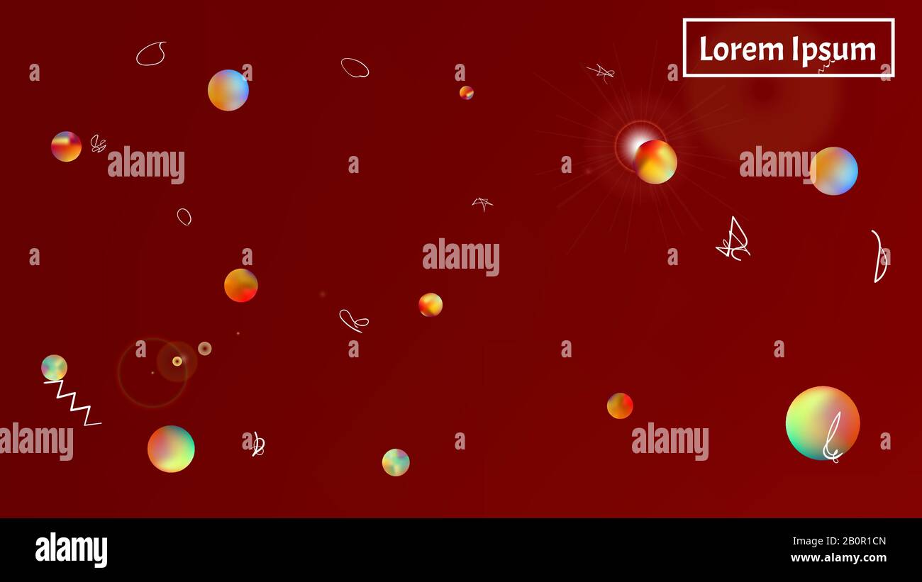 Fresh space fantasy. Minimal colorific illustration fantasy. Background ...