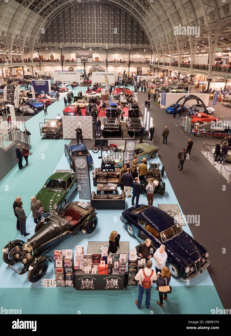 The London Classic Car Show at Olympia London UK 20/02/2020 Stock Photo ...