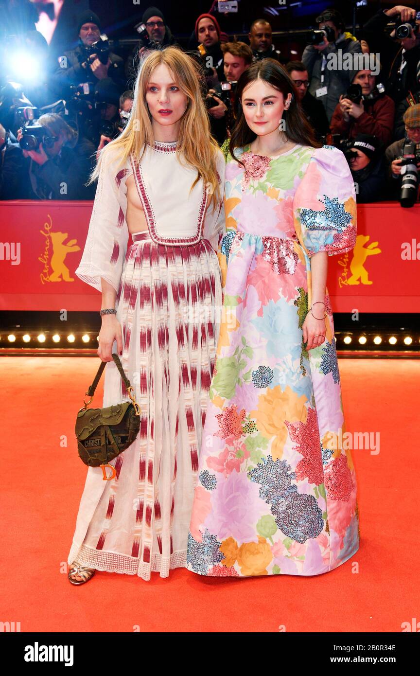 Berlin, Germany. 20th Feb, 2020. Lilith Stangenberg and Lea van Acken ...