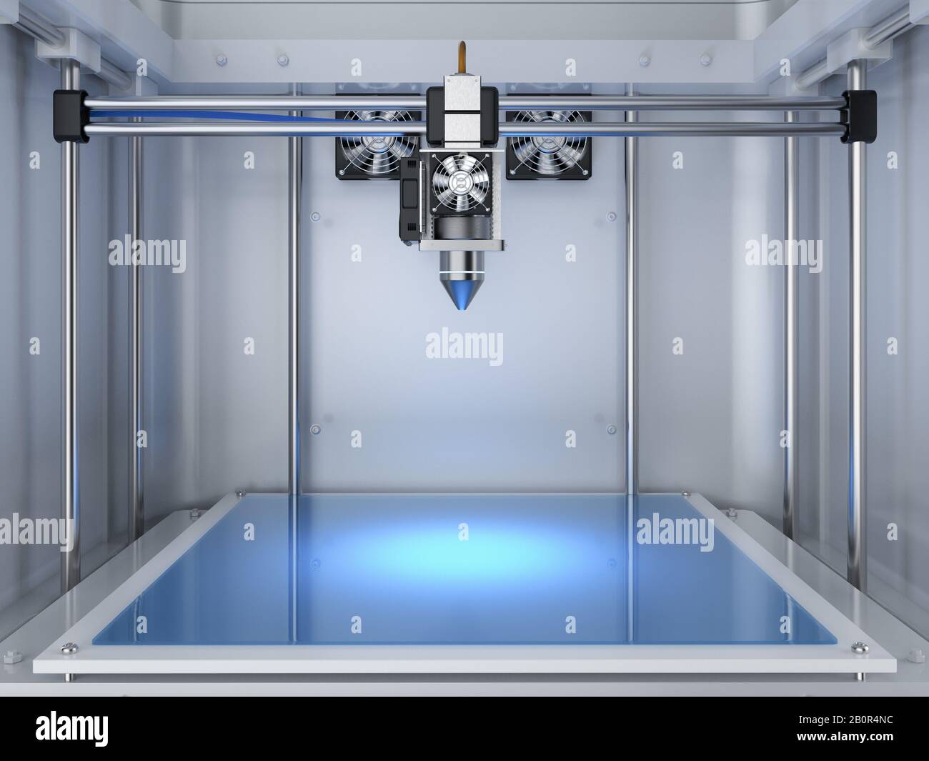 3d rendering 3d printer with injector nozzle Stock Photo - Alamy