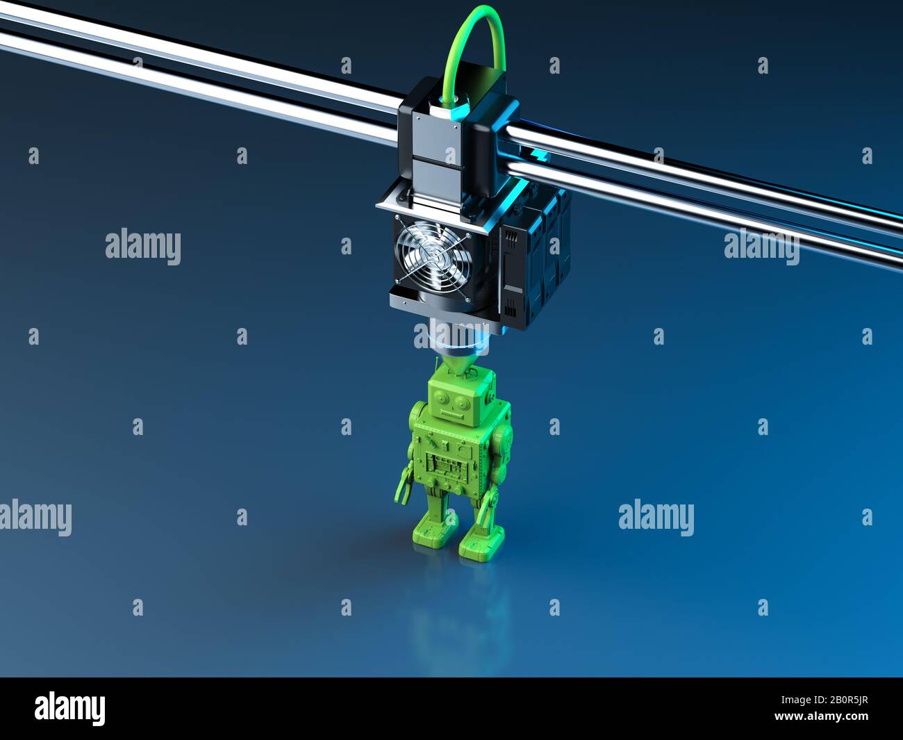 3d rendering 3d printer print robot model Stock Photo - Alamy