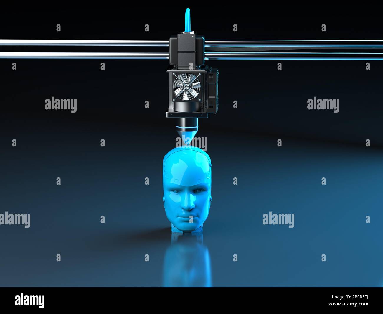 3d rendering 3d printer print robot model Stock Photo - Alamy