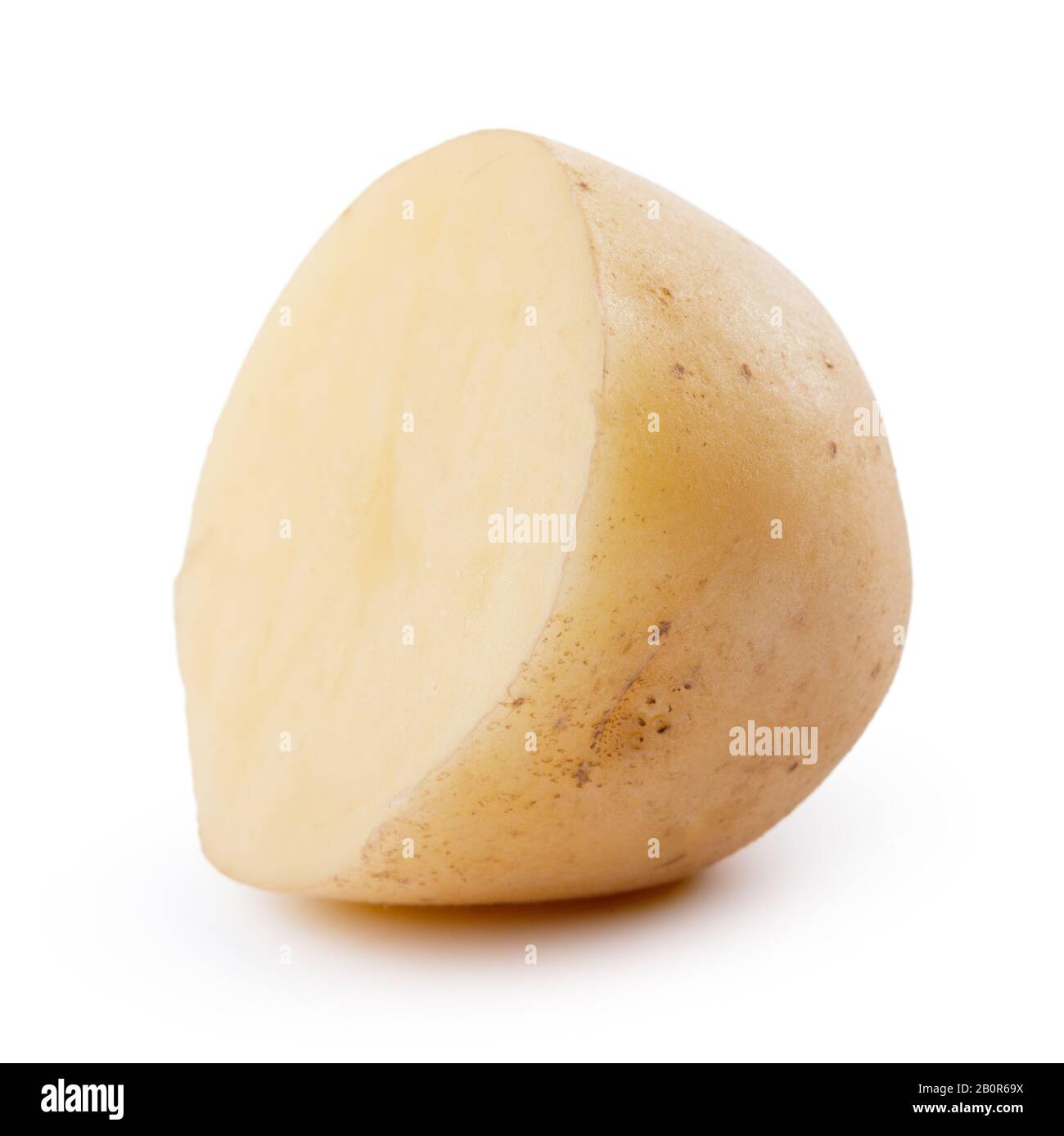 raw yellow potato isolated on white background Stock Photo - Alamy