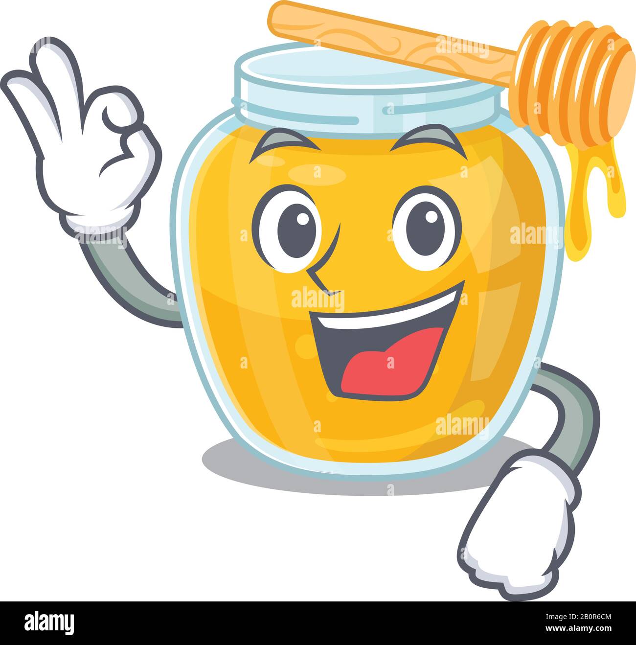 A funny picture of honey making an Okay gesture Stock Vector Image ...
