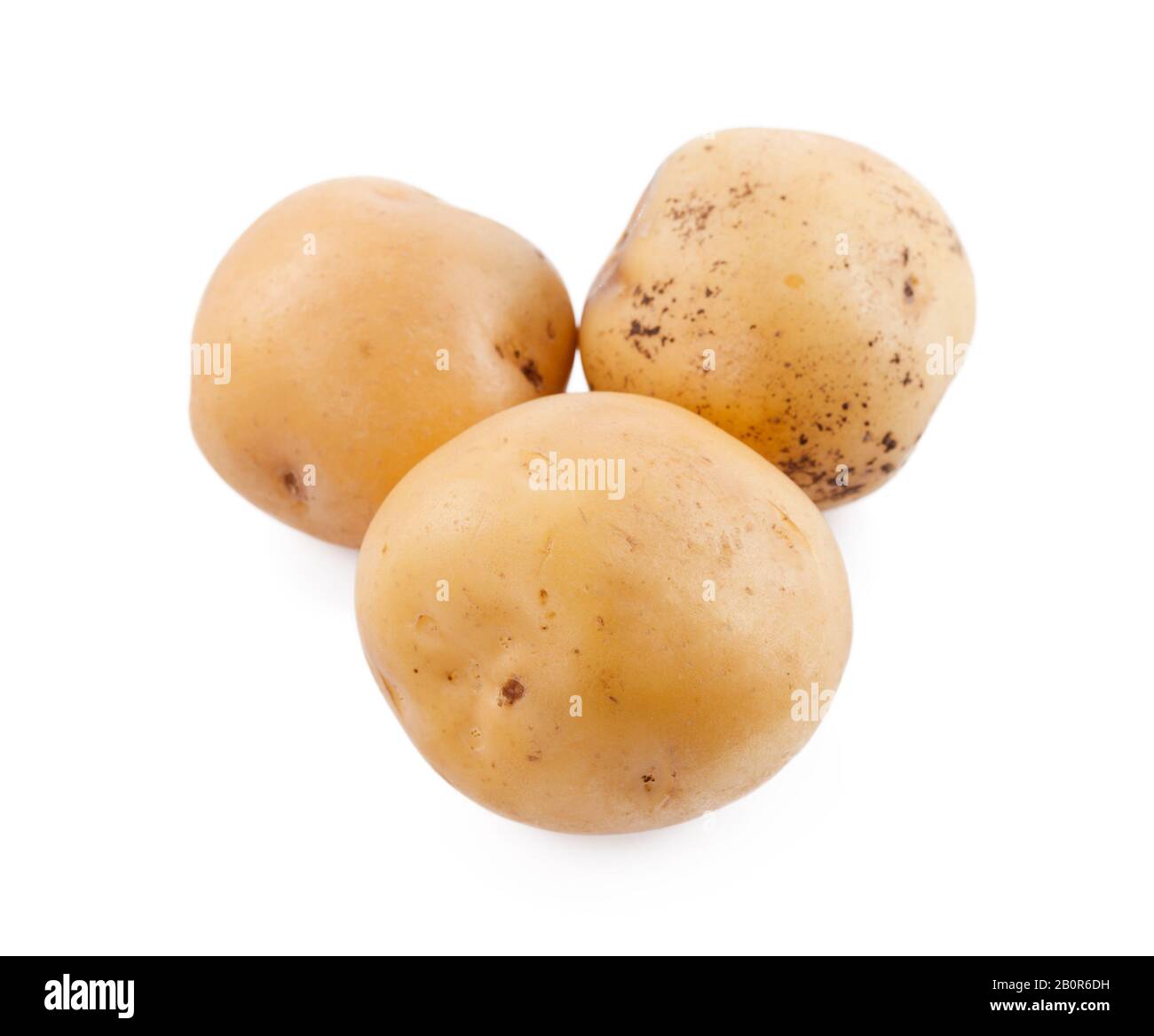 raw yellow potato isolated on white background Stock Photo - Alamy