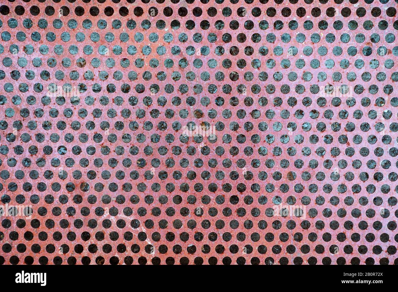 metal old background with holes with round holes. texture Stock Photo ...