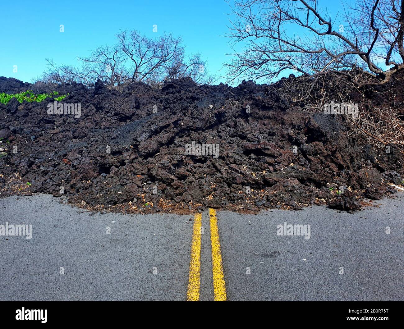 Lava roadblock hi-res stock photography and images - Alamy