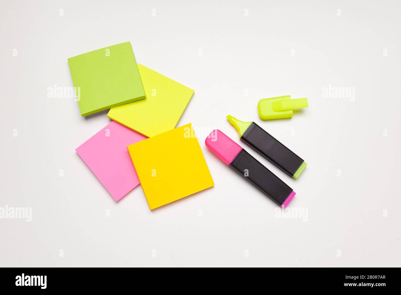 Sticky notes pen laptop table adhesive note hi-res stock photography ...