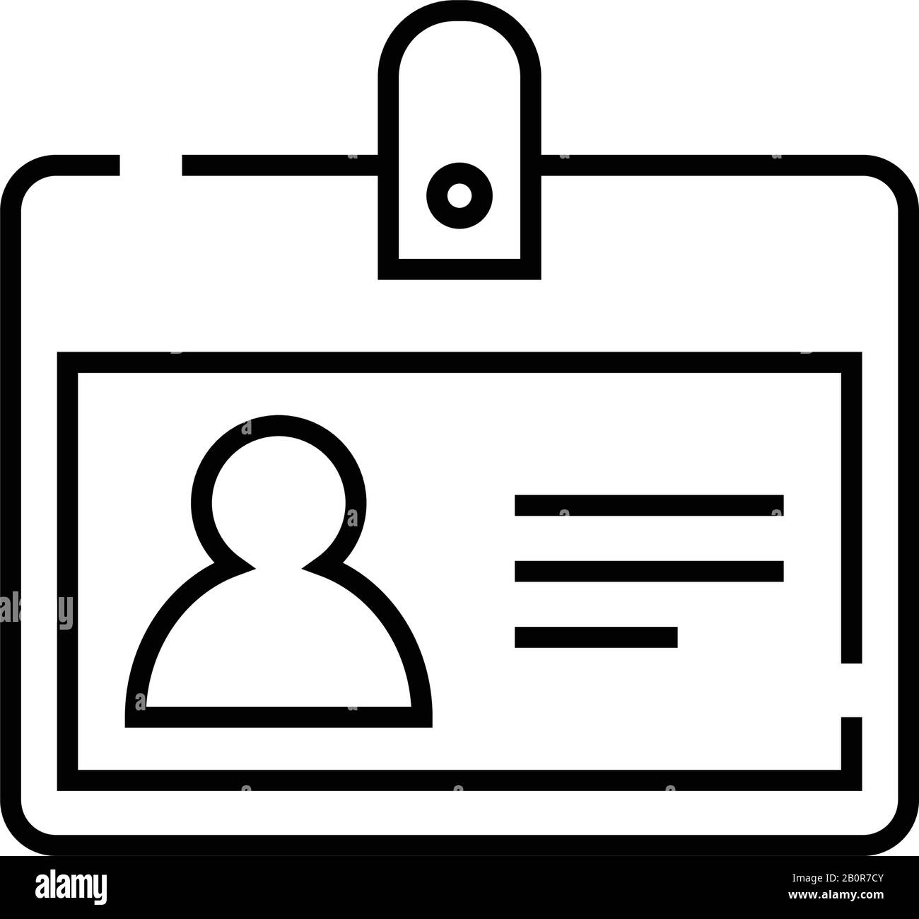 Badge line icon, concept sign, outline vector illustration, linear ...