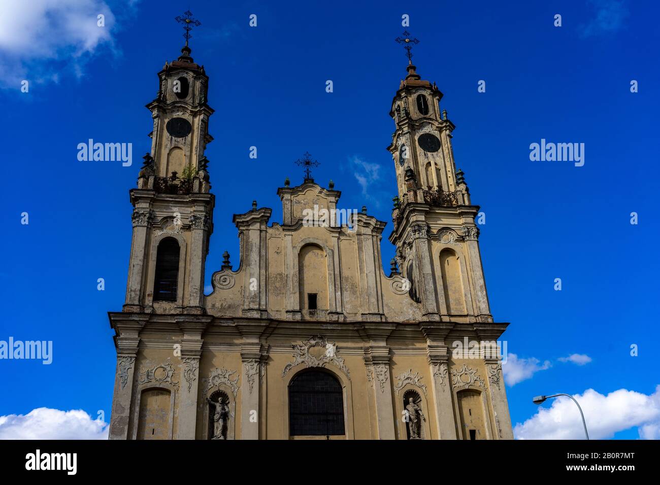 April 27, 2018 Vilnius, Lithuania, Catholic church of the Ascension in ...