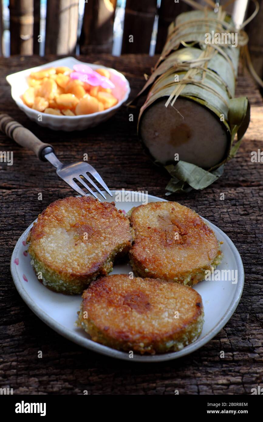 Fried Banh Chung