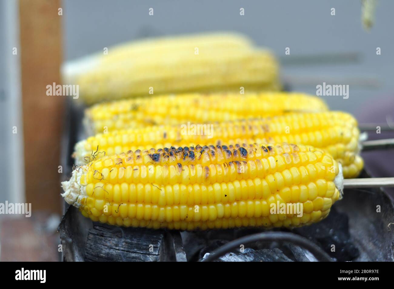 Roasted corn in the food market Stock Photo - Alamy
