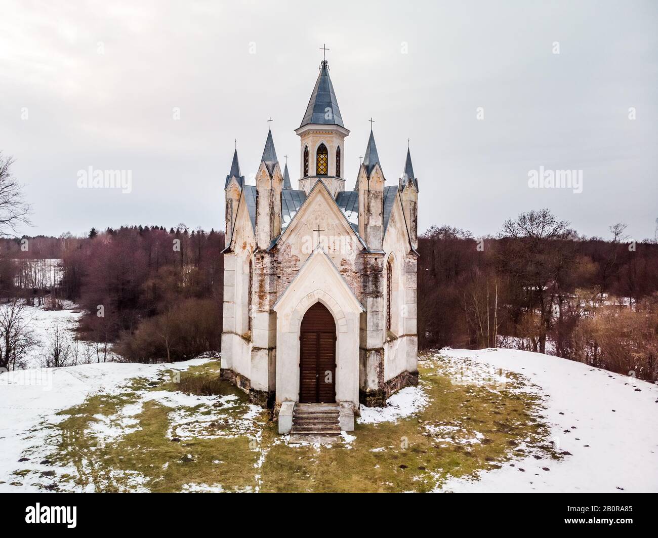 Neo gothic Church of God at Bogushevichi, Belarus Stock Photo - Alamy