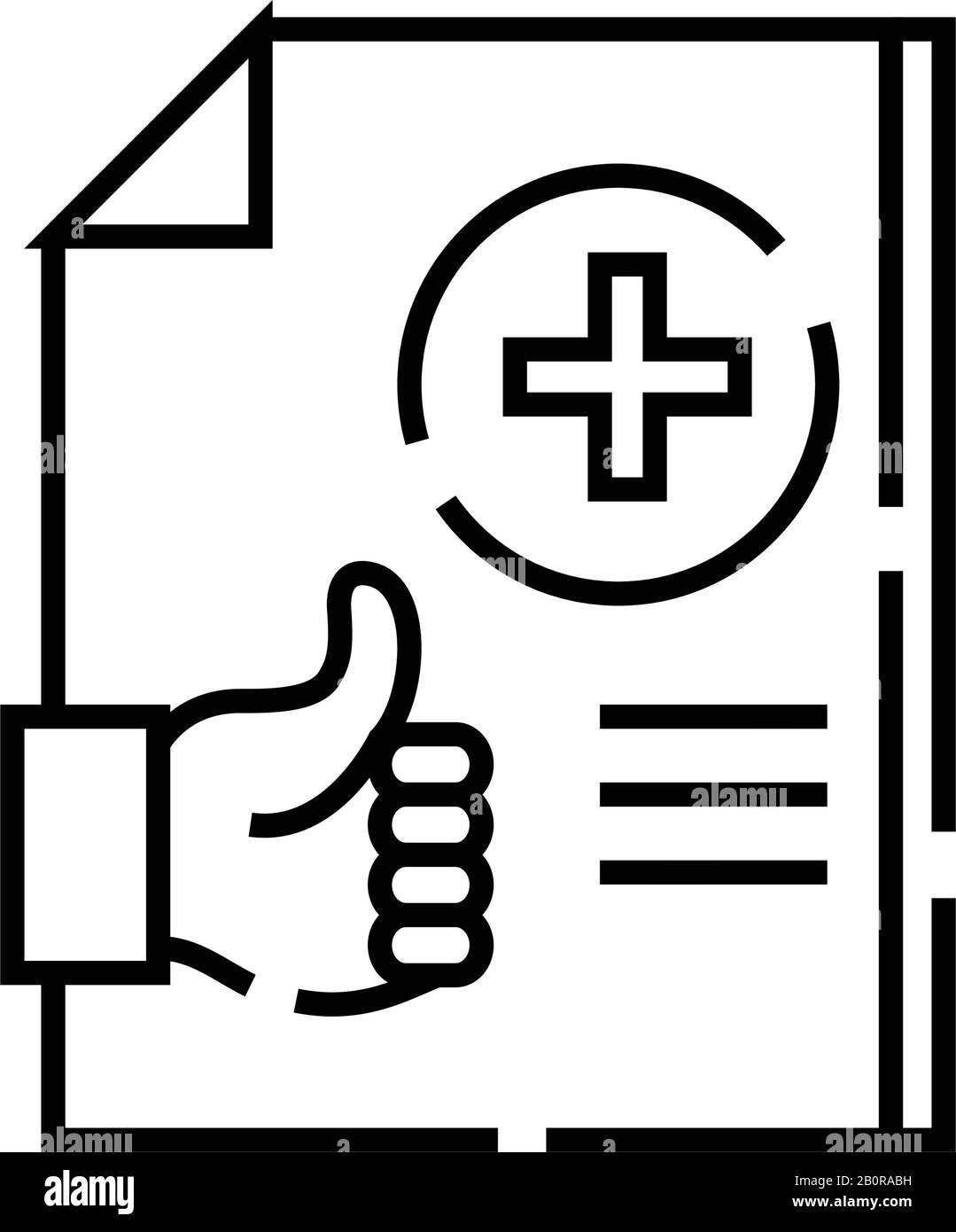 Adding info line icon, concept sign, outline vector illustration ...