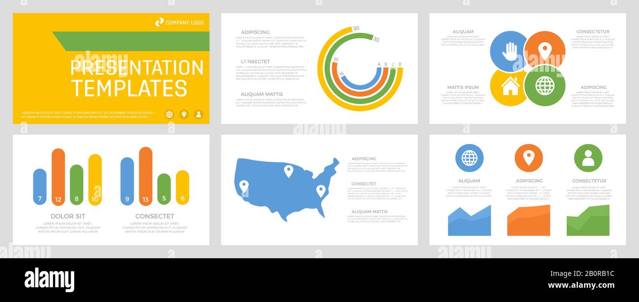 Blue And Orange Powerpoint Template