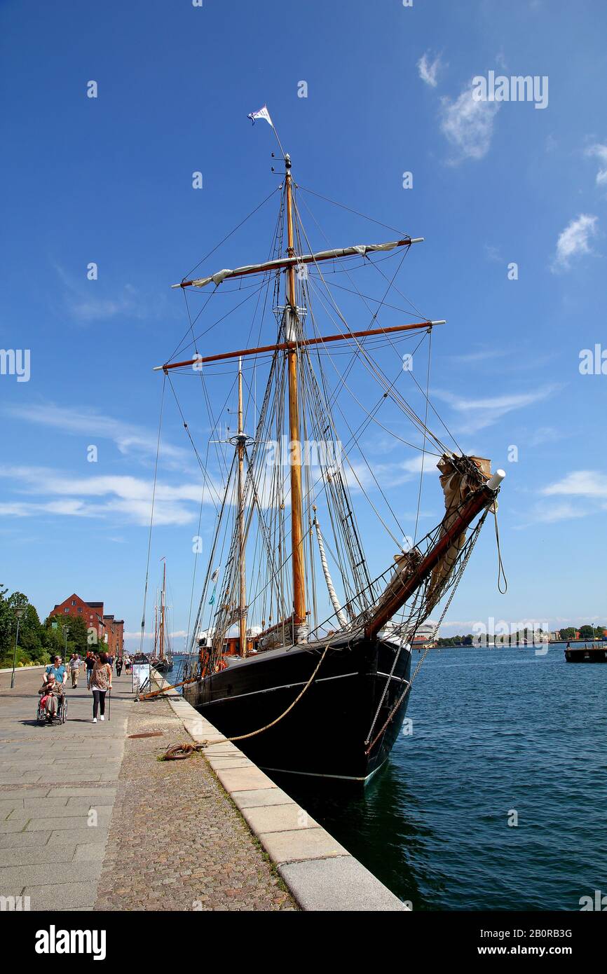The ship in Copenhagen city, Denmark Stock Photo - Alamy