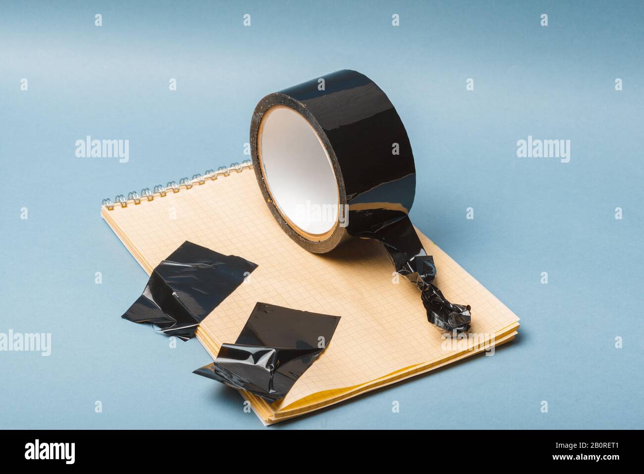 sellotape, scotch, painter and duct tape on a paper background Stock ...