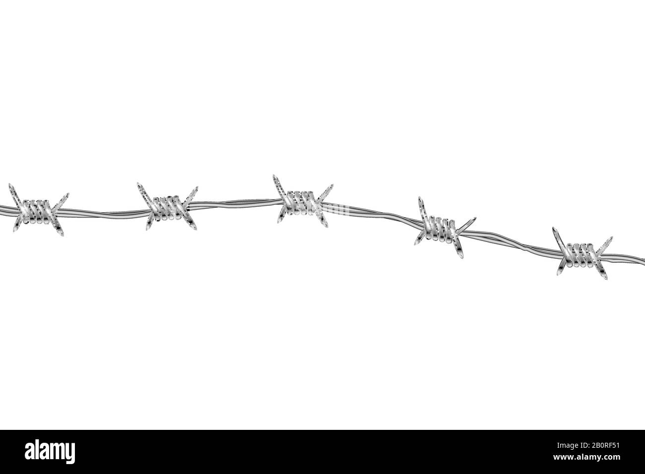 Barbed wire chain on Stock Vector Images - Alamy