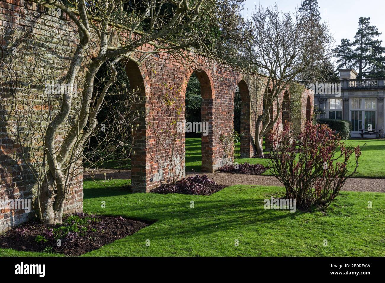 A cold but sunny Winter day at Castle Ashby Gardens, Northamptonshire ...