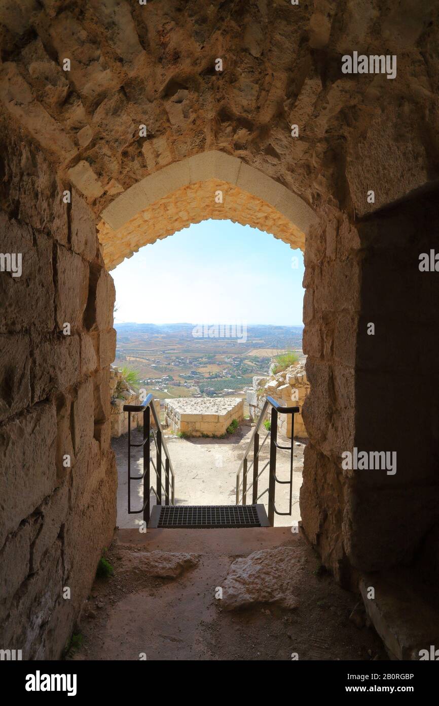 View from the remains of Beaufort Crusader Fort onto the southern ...