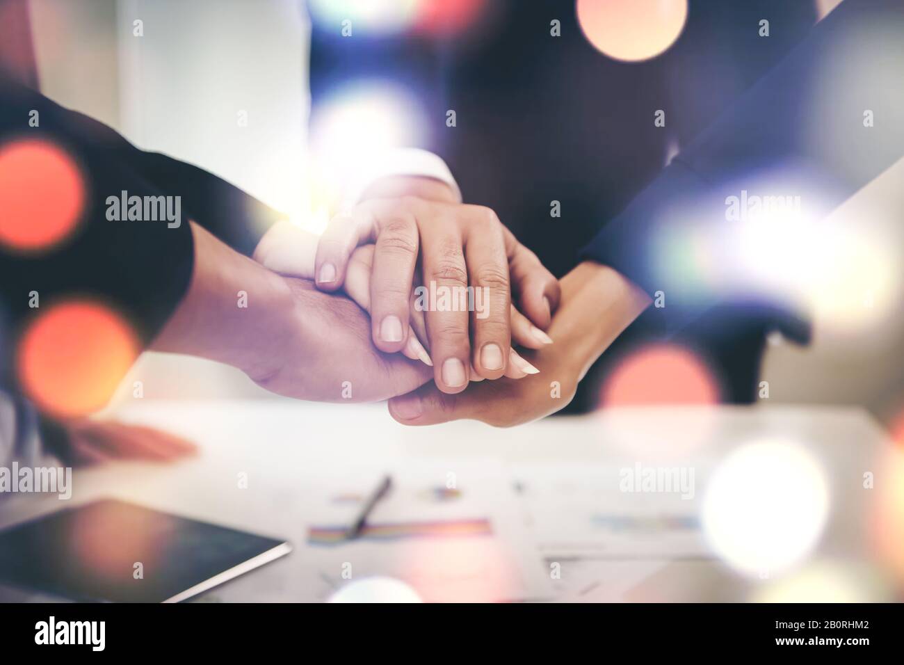 Business teamwork join hands together. Business teamwork success ...