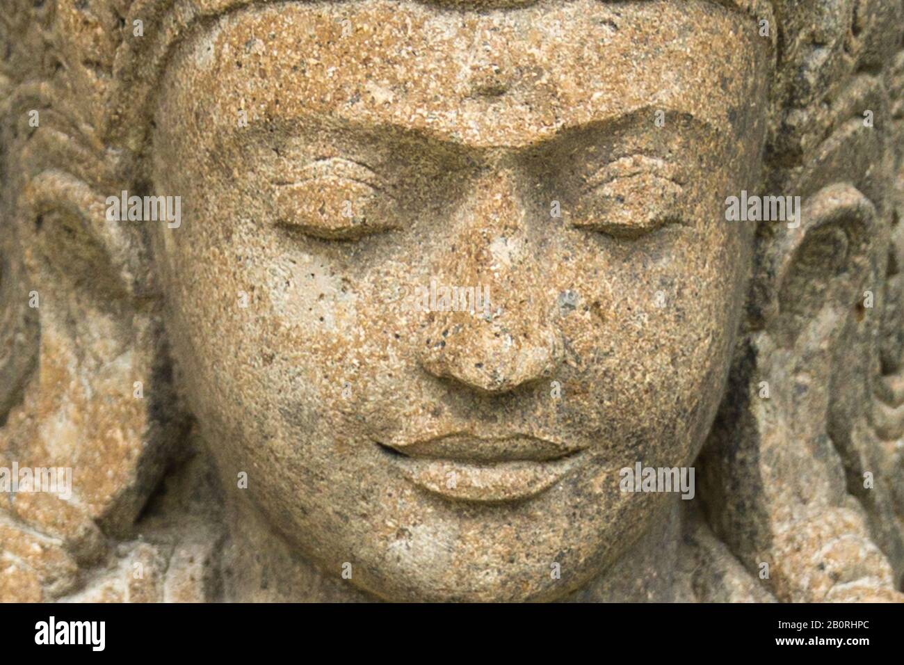 Outdoors Asian Wisdom Statue Decorating a Meditation and Relaxation ...